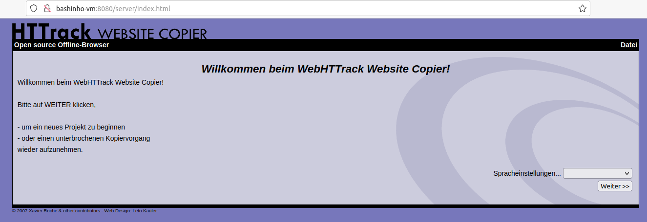 Komplette Webseiten mit HTTrack herunterladen – Bashinhos OSINT Tipps